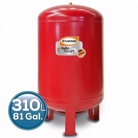 Tanque Hidroneumático Evans 310 Litros Hydro-mac ® Vertical
