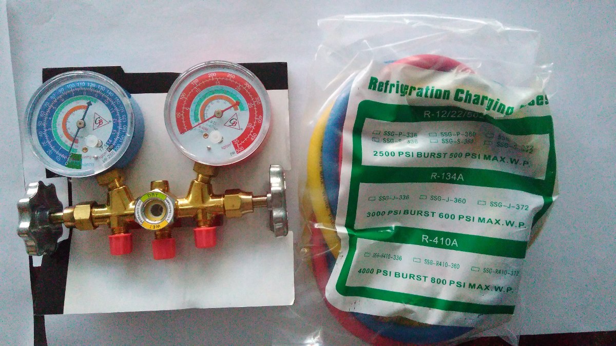 Manómetro Manifold Con Mirilla