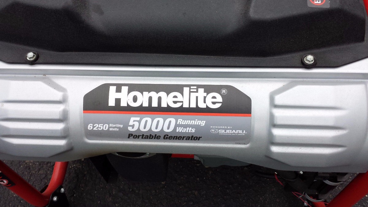 Generador Eléctrico Homelite Motor Subaru 12 Hp 5000/6250 W